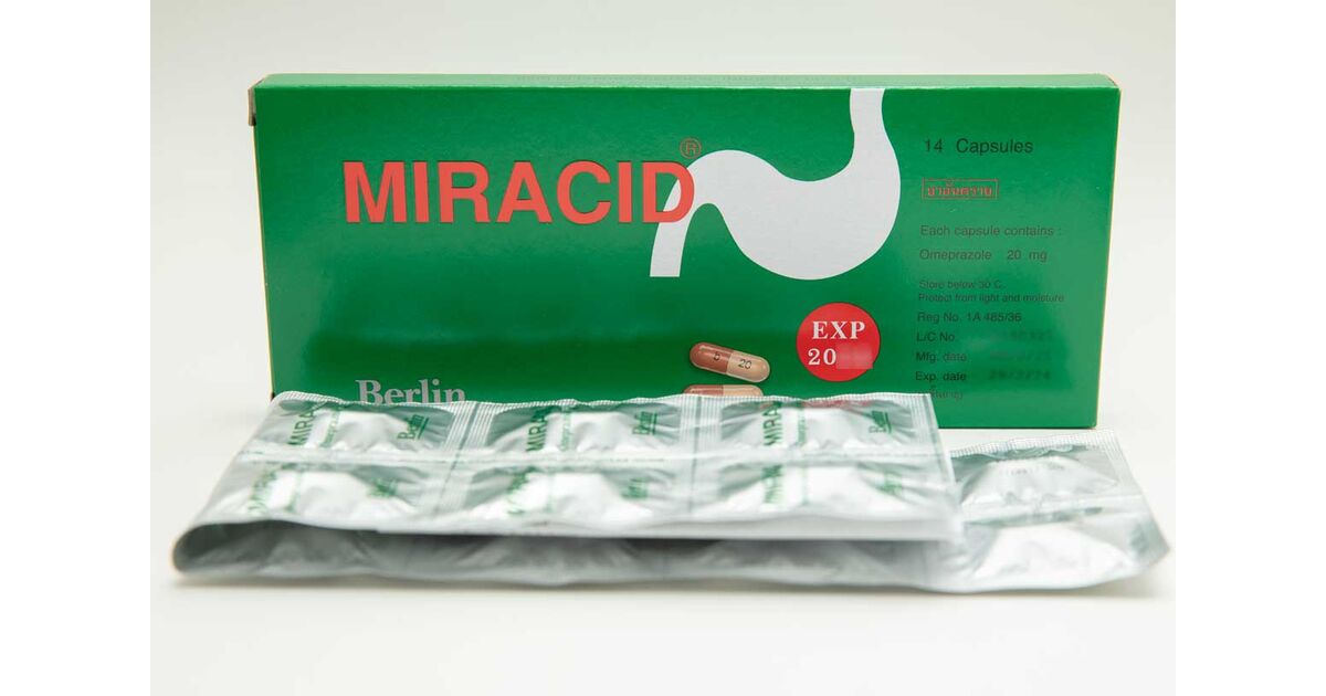 ミラシッドMIRACID (オメプラゾール omeprazole 20mg) 14錠x1シート｜効果｜後払い可｜Yokohama Media ...
